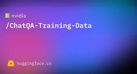 Nvidiachatqa Training Data At Main
