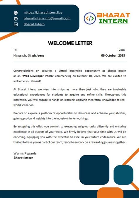 himanshu singh jeena on linkedin webdevelopment bharatintern