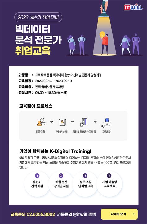아이티윌 빅데이터 첫걸음 데이터분석 전문가 양성과정 안내 Happycgi