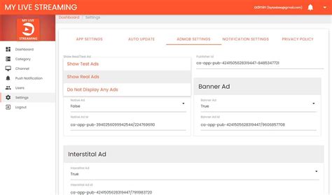 My Streaming Android App With Admin Panel Android 13 Support By Bytesbee