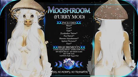 second life marketplace fk tan mooshroom bom ~ furry mod