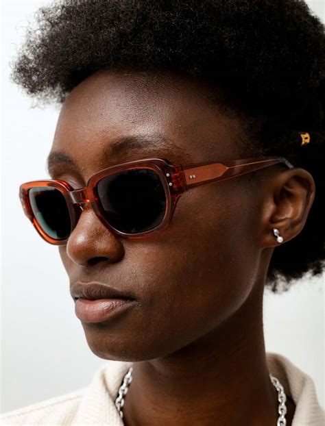 Sun Buddies Pyle Rust Sunglasses Translucent Red Garmentory