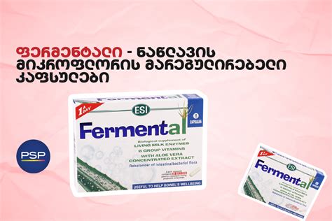 ფერმენტალი — ნაწლავის მიკროფლორის მარეგულირებელი კაფსულები