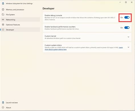Enabling The Debug Console For Wsl2 Windows Subsystem For Linux