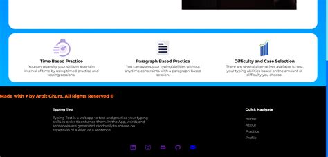 Feature Updating Footer Issue Arpitghura Typing Test Github
