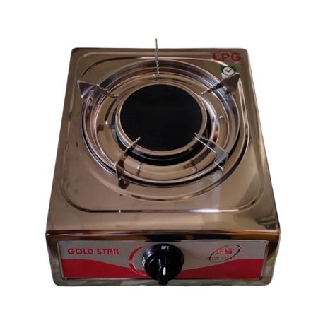 Gold Ster 50 Gas Saving Single Ss Auto Coil Burner Gas Stove Lpg