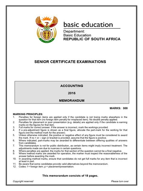 Accounting May June 2016 Memo Eng Pdf Auditors Report Equity