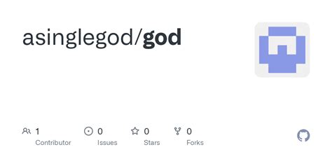 GitHub Asinglegod God