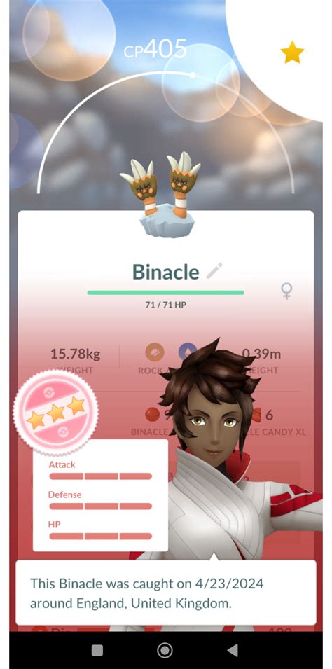Hundo Binacle Caught Rpokemongo