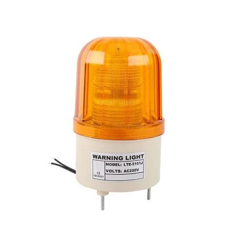 Led Strobe Warning Light 12v 24v Dc 110v 220v Ac Φ100mm