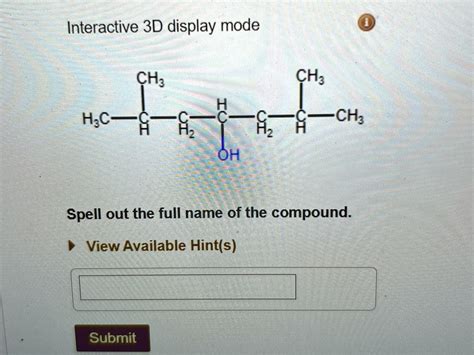 interactive 3d display mode h3c ch3 ch3 ch3 2 oh spell out the full