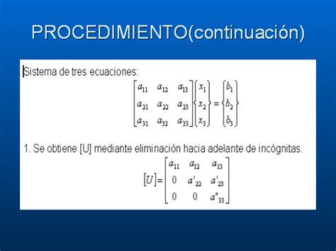 descomposición lu y matriz inversa