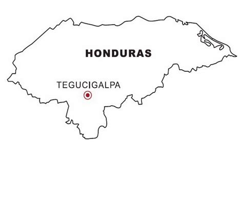 Colorea Tus Dibujos Mapa De Honduras Para Colorear