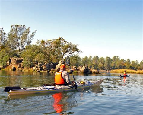 Kayaking Lake Natoma Folsom Lake State Recreation Area California
