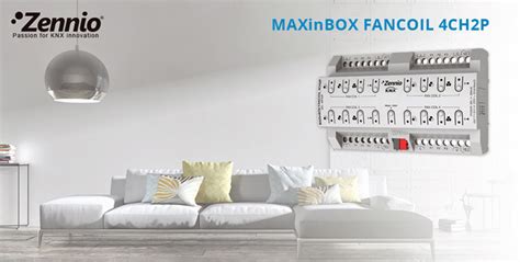 Disponible El Actuador KNX MAXinBOX Fancoil 4CH2P De Zennio CASADOMO