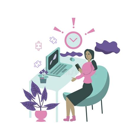 Procrastination Vector Illustration Stock Vector Illustration Of Procrastination Vector Illustration Stock Vector Illustration Of