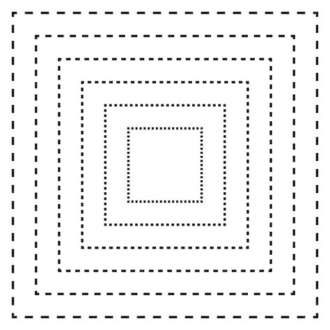 Premium Vector Minimalist Square Pattern Vector Nested Dotted Squares Design Abstract Geometric