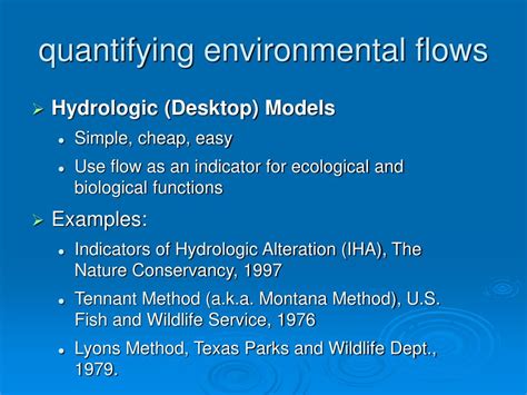 Ppt Environmental Flows Powerpoint Presentation Free Download Id