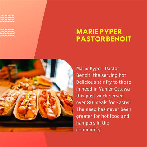 Marie Pyper Pastor Benoit The Serving Hot Delicious Stir Fry To Those In Need In Vanier Ottawa