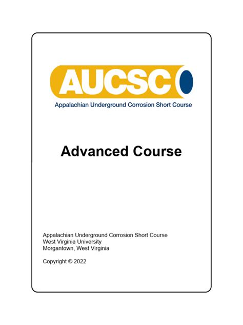 Aucsc Advanced Text 040422 Pdf Corrosion Electricity
