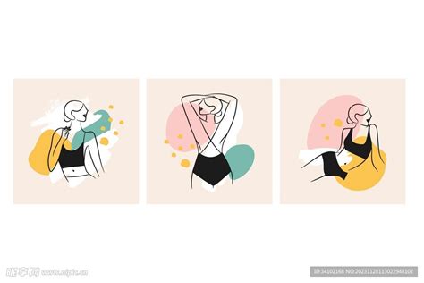 线条女性设计图 PSD分层素材 PSD分层素材 设计图库 昵图网