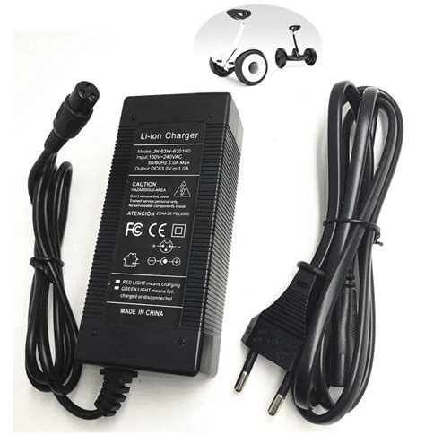 output 63V 1A Charger Battery Supply for Xiaomi Ninebot Ninebot Mini ...