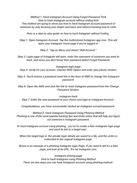 Hack Instagram 2 Pdf Phishing Password