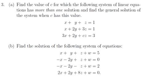 Solved A Find The Value Of C For Which The Following Chegg