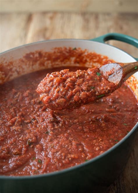 Thick Homemade Spaghetti Sauce A Big Batch Recipe