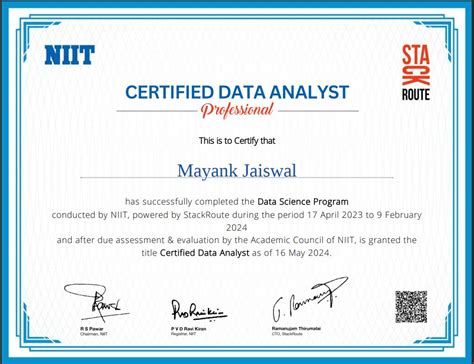 mayank jaiswal on linkedin dataanalysis datascience certification