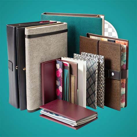 Premium Psd Papers Organized In Separate Folders Isolated On