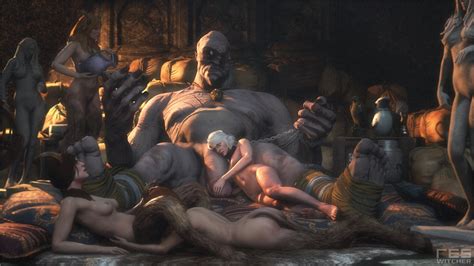 Rule 34 3d Cd Projekt Red Chains Ciri Creature Cunnilingus Cyclops