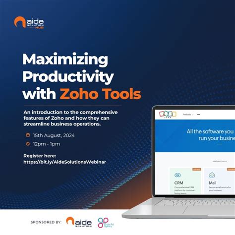 Aide Solutions Ltd On Linkedin Zoho Productivity Business Webinar Aidesolutions