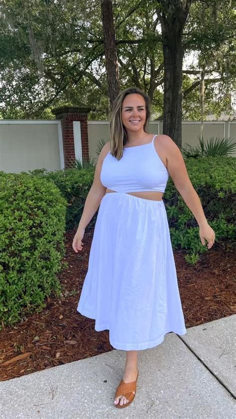 Plus Size White Summer Dress By Hello Amanda Leigh Plus Size Fashion