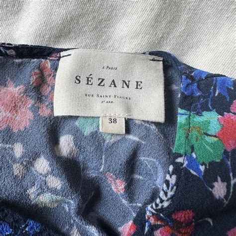Sezane Floral Blouse Tag Says Size 38 Which I Depop
