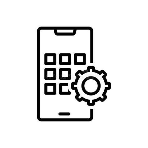 Apps Develop Line Icon Stock Vector Illustration Of Designer 86650837