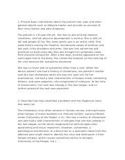 H3210 UNIT3 LJ Docx 1 Provide Basic Information About The Patient Sex Age And Other General