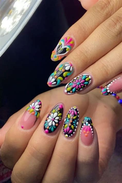 Explore 26 Mexican Nails 2024 Trends Vibrant Designs And Artistic Flair