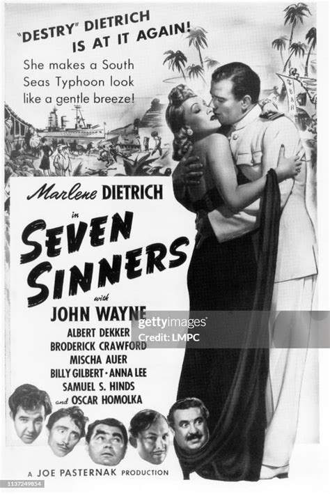 Seven Sinners Poster Us Poster Art From Bottom Left Broderick