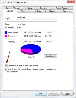 Compress Files Folder Drive In Windows To Save Disk Space