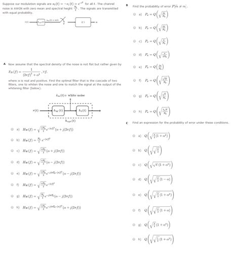 suppose our modulation signals are so t s1 t