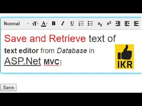 How To Save Text Editor S Text Into Database And Retrieve Data With Exact CSS Text Editor