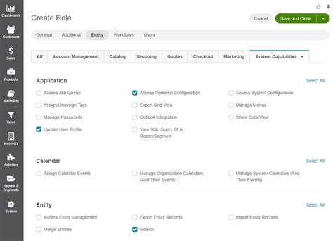 Configure User Roles In The Back Office Orocommerce Orocrm And Oroplatform Documentation