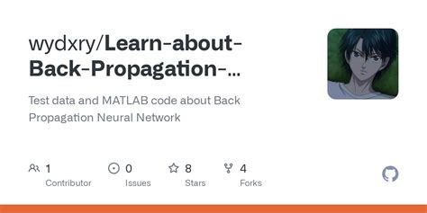 GitHub Wydxry Learn About Back Propagation Neural Network Test Data And MATLAB Code About