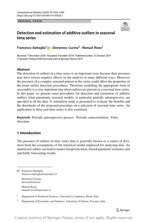 Detection And Estimation Of Additive Outliers In Seasonal Time Series