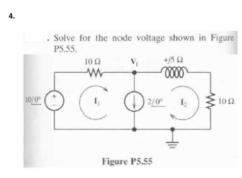 Solved Solve For The Node Voltage Shown In Figure P Chegg Com