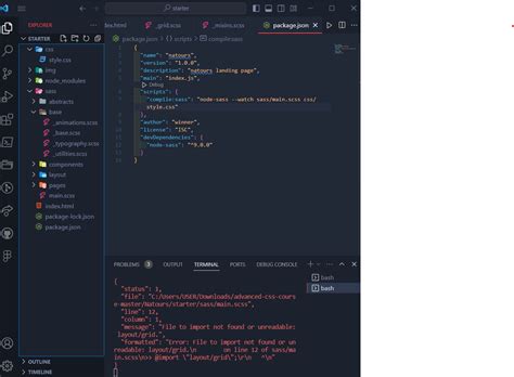 Error Message During Watch In Sass File Kevin Powell Community