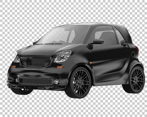 투명 한 배경에 도시 자동차입니다 3d 렌더링 일러스트레이션 프리미엄 Psd 파일