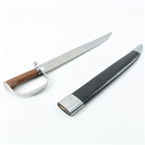 Cutlass By Windlass Steelcraft With Leather Scabbard Ebth