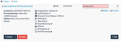 Invalid Zip File Finishing Post Processing On Webodm Aws Ec2 Webodm